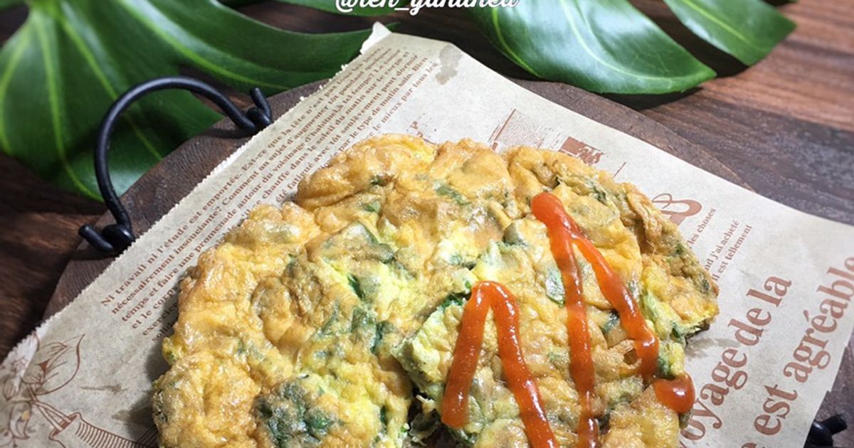 Resep Omelet Bayam Aka Telur Dadar Bayam oleh Teh Yanithea - Cookpad