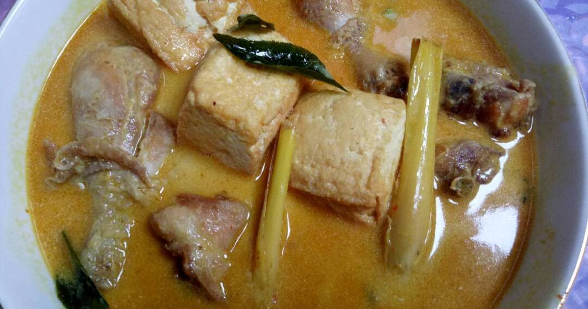 Resep Ayam tahu bumbu kare oleh ros mey - Cookpad