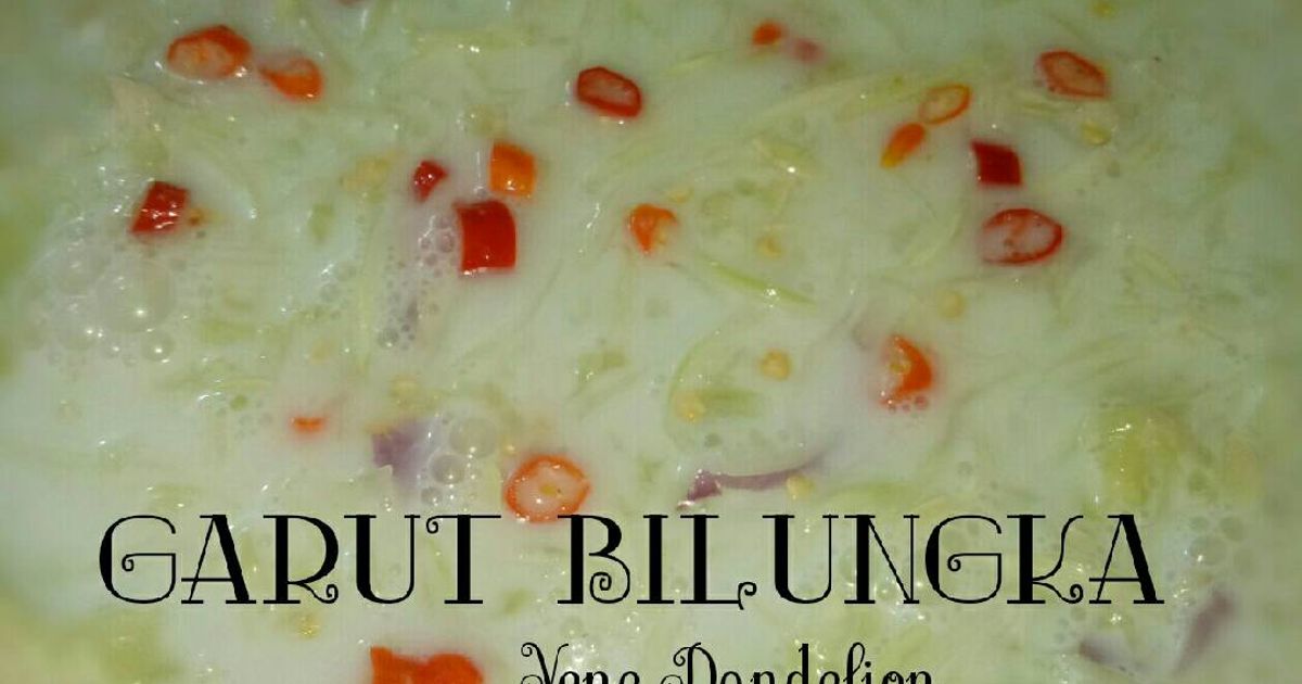 Resep Garut Bilungka (Sayur Timun Serut) Banjarmasin #Dandelion oleh ...