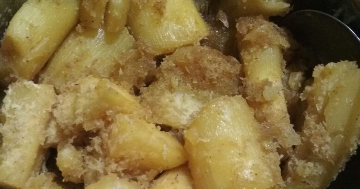 Resep Singkong Karamel Manis Kribo oleh Wida Agustina - Cookpad