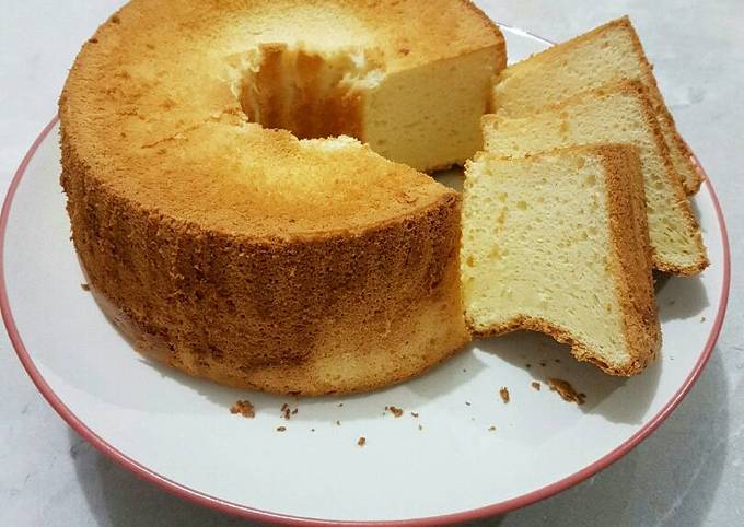 Resep Cheddar cheese chiffon cake oleh Patricia Indrawan - Cookpad