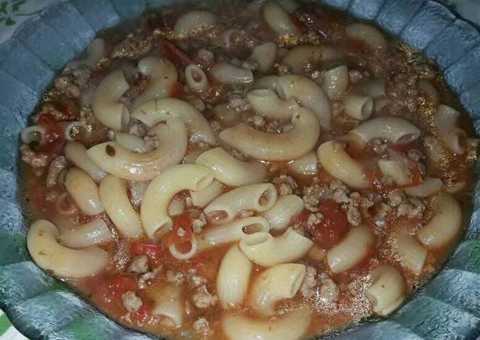 Guiso de fideos codito Receta de Belén - Cookpad