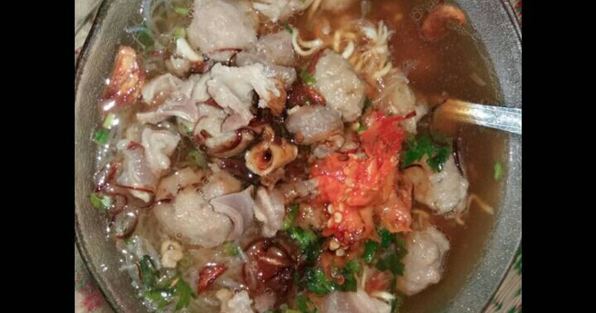 Resep Bakso Ikan Kuah Sapi oleh yayuk sabattini - Cookpad