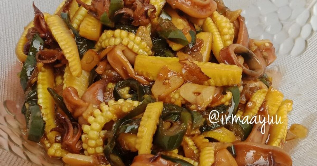 Resep Tumis Cumi Asin + Jagung Muda + Cabe Ijo oleh Irma Ayuningtyas ...