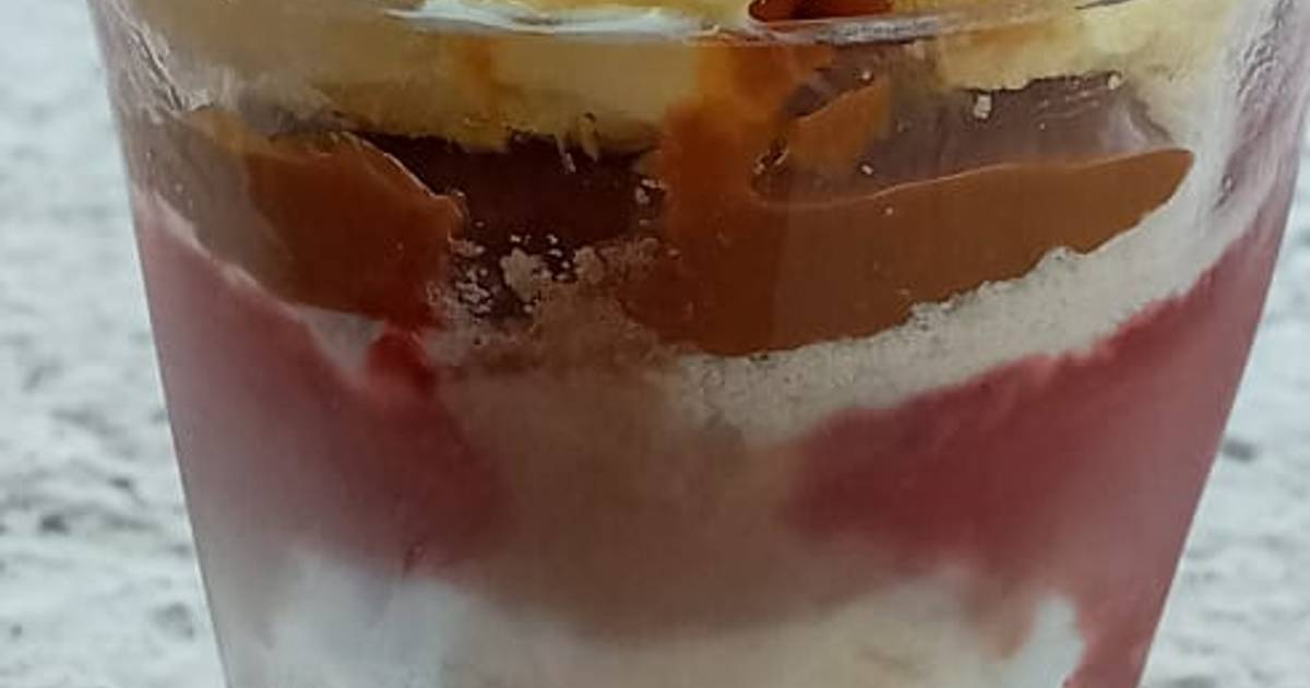 Postre helado en vasito Receta de tengohambre- Cookpad