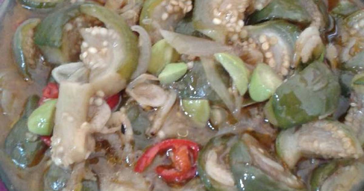 30 resep tumis terong bulat udang enak dan mudah - Cookpad