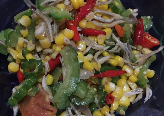 Resep Tumis pare jagung manis with teri oleh ni2ng angeljo3 - Cookpad