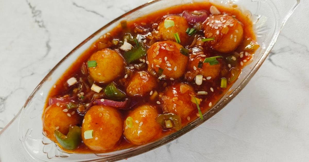 Chilli Garlic Potato Bites Recipe by Hetal Poonjani - Cookpad