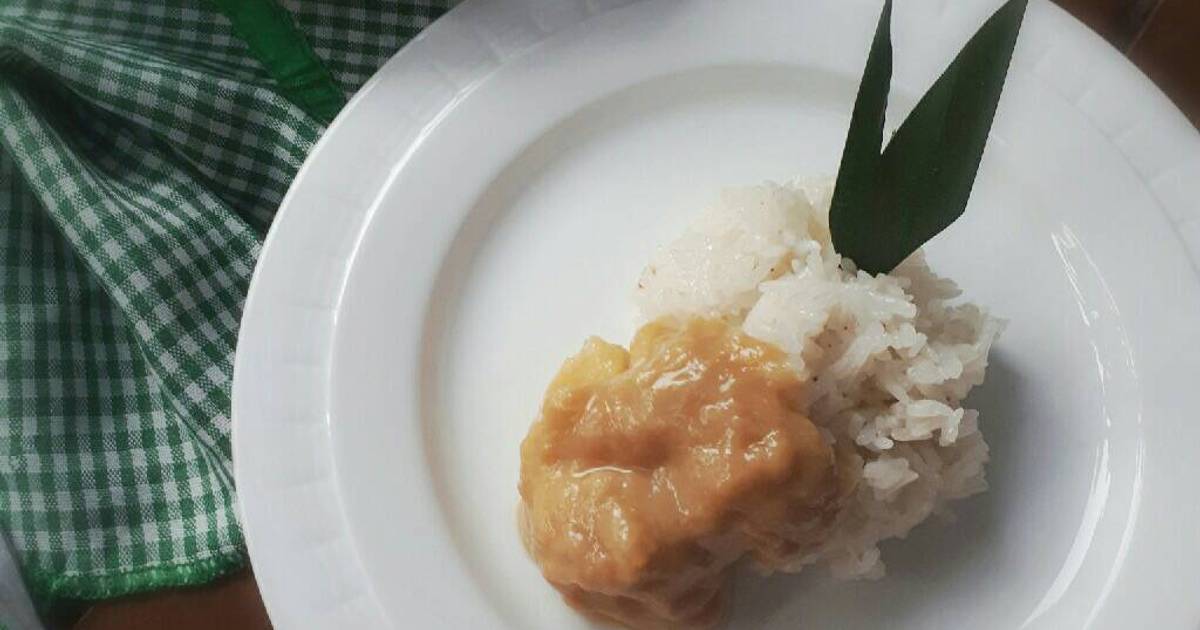 Resep Ketan Kinca Durian (Sticky Rice with Durian Sauce) oleh U-pi ...