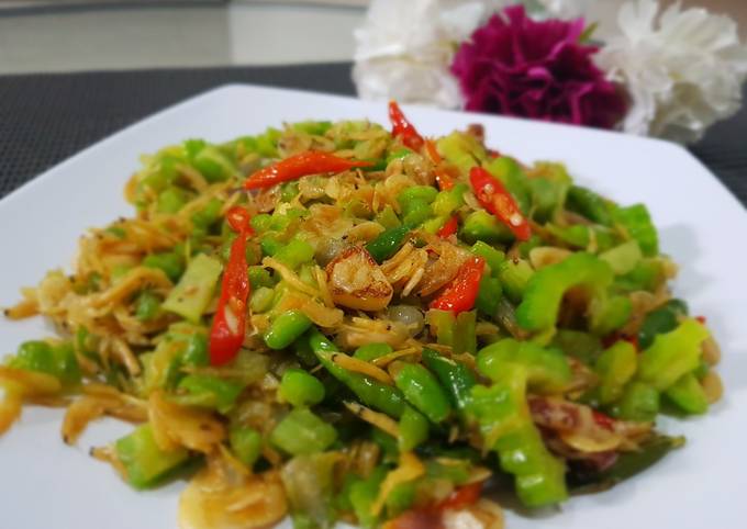 Resep Tumis pare udang rebon oleh Windy Utami BP - Cookpad