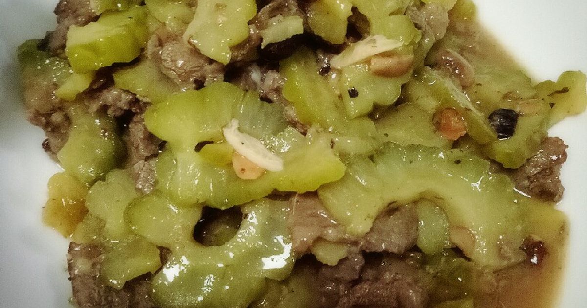 Resep Oseng Pare Beef Dan Tausi /Dry Black Beans oleh Dapur Harti - Cookpad