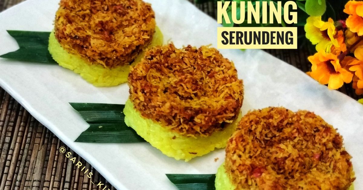 Resep Ketan Kuning Serundeng oleh Sari's Kitchen - Cookpad