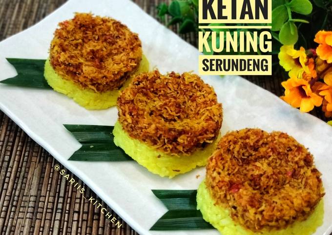 Resep Ketan Kuning Serundeng oleh Sari's Kitchen - Cookpad