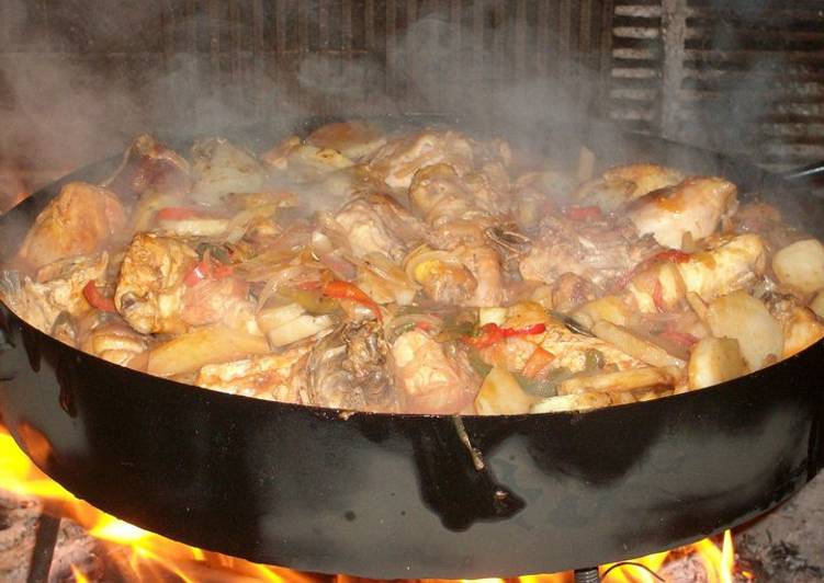 Pollo al disco Receta de Marcelo Cavallaro - Cookpad