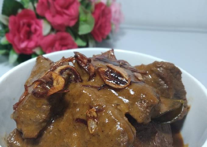 Resep Rendang Daging Bumbu Instant oleh Selly Kahuluge - Cookpad