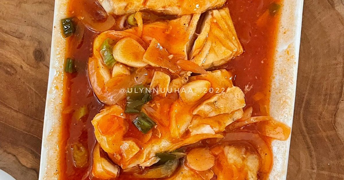 Resep ikan kerapu saos padang rumahan enak dan mudah - Cookpad