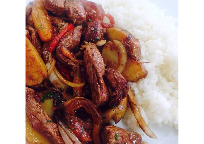 Lomo Saltado Peruano Peruvian Food Lomo Saltado :A Salted Beef With