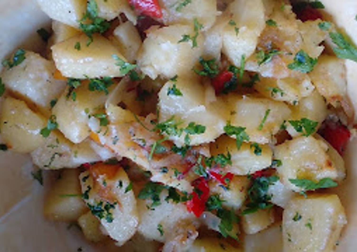 Papas (patatas) con cebolla y pimentón Receta de Rosa Padrón Argentó ...