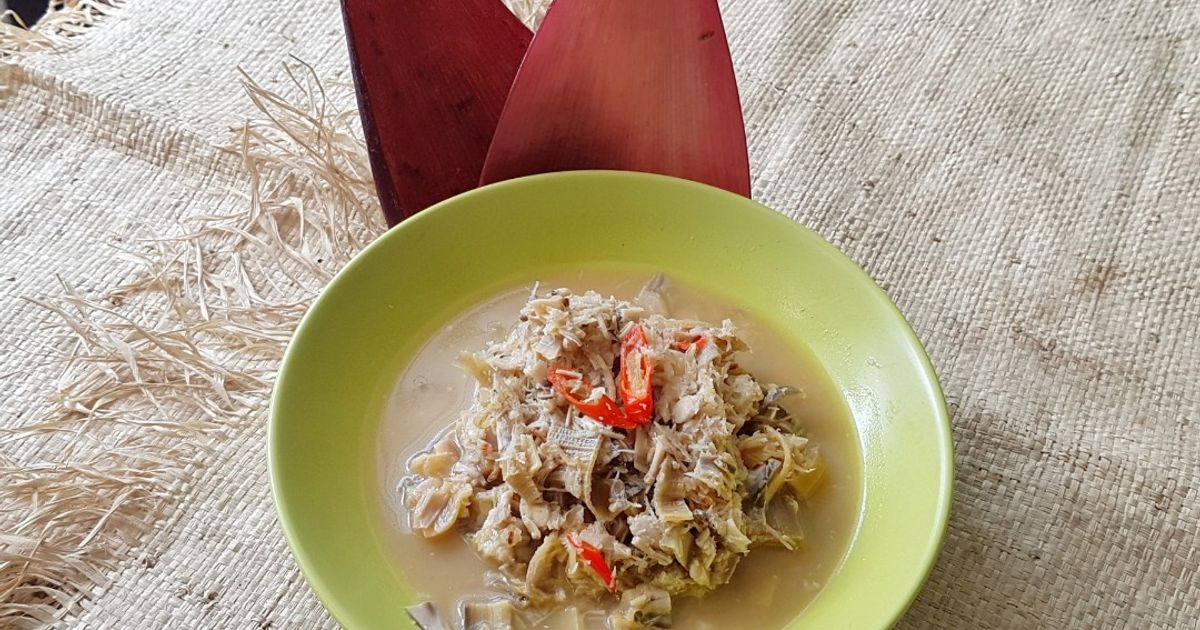 Resep Oblok Oblok Kembang Gedang (Jantung Pisang) oleh Tituk SK - Cookpad