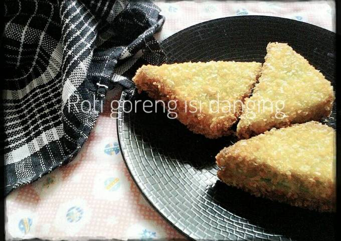 Resep Roti goreng isi daging oleh abira_ kitchen - Cookpad