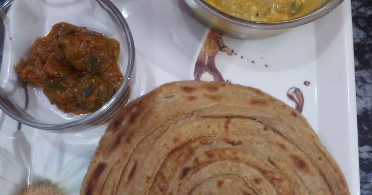 लच्छा पराठा (Lachha Paratha Recipe In Hindi) रेसिपी बनाने की विधि in ...