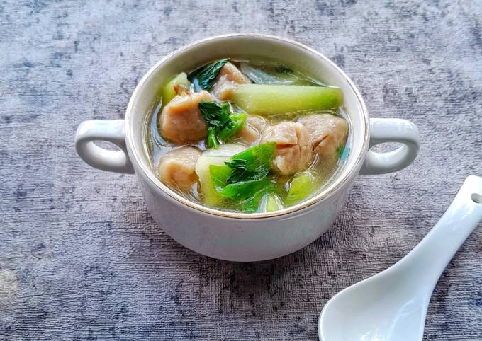 Resep Sop Bakso Labu Siam oleh Iddiyah Alkarni Gema - Cookpad