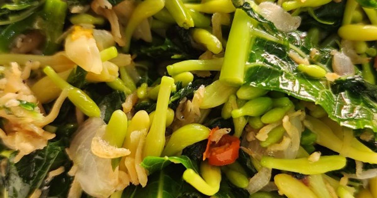 35 resep tumis daun singkong dengan bunga kates enak dan mudah - Cookpad