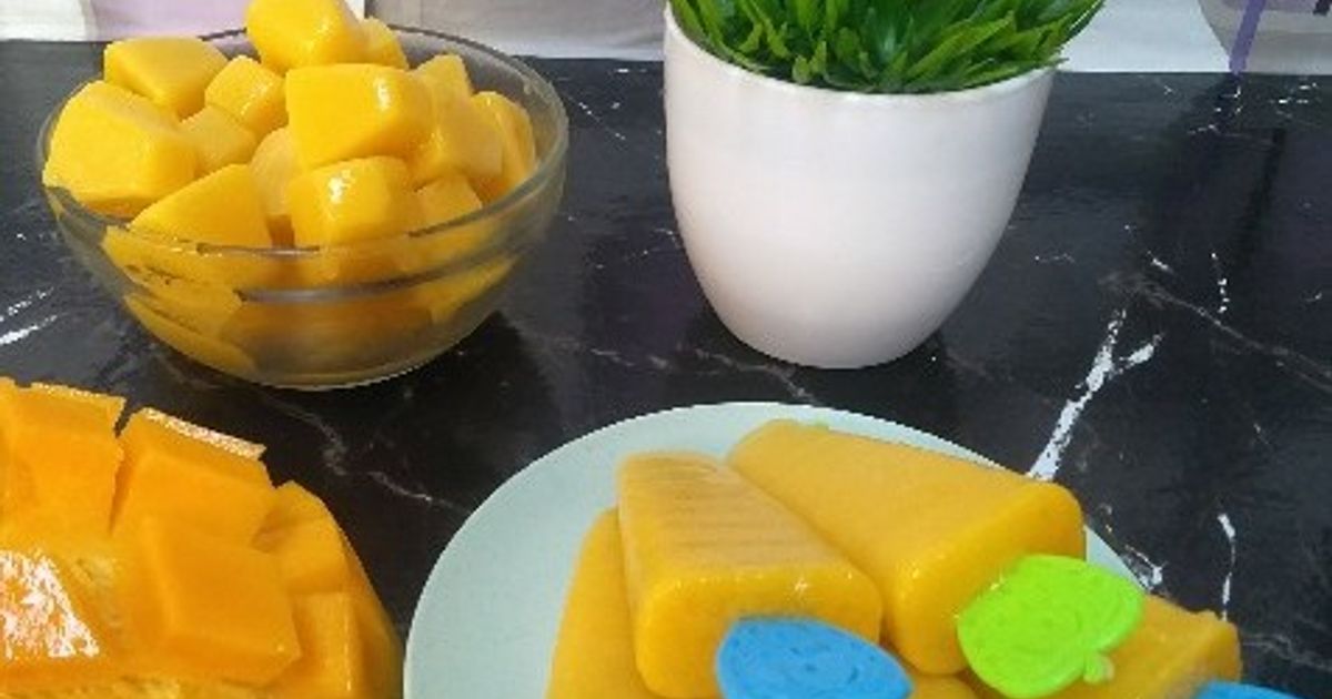 Resep Es Cream Mangga Susu (Homemade) oleh Umi rama - Cookpad