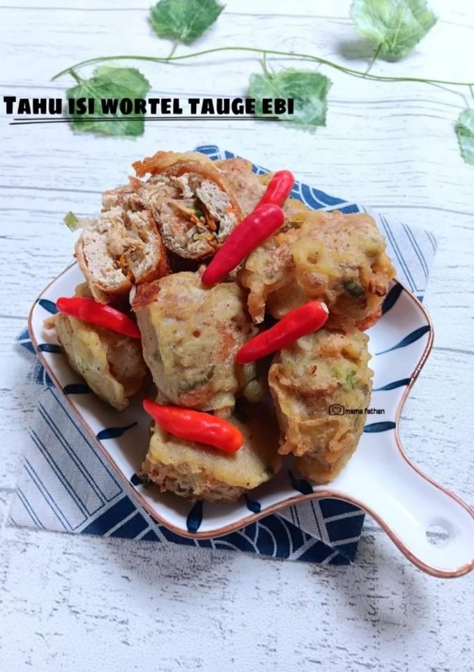 Resep Tahu isi wortel tauge ebi oleh Mama fathan - Cookpad