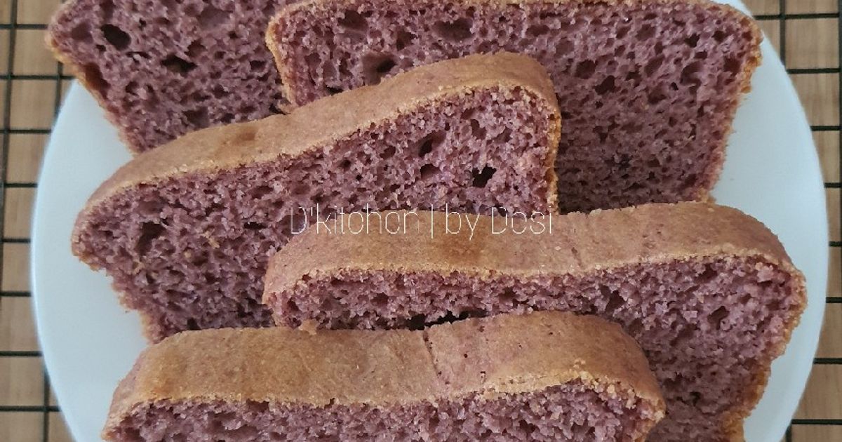 Resep Roti Gandum Ubi Ungu (Whole Wheat, No Sugar) oleh Desi Arianti ...