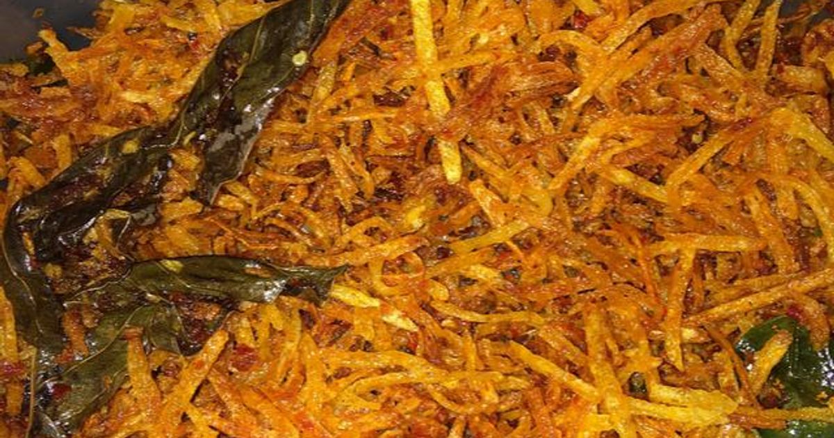 Resep Ketang Mustofa (Kering Kentang Balado) oleh Dina - Cookpad