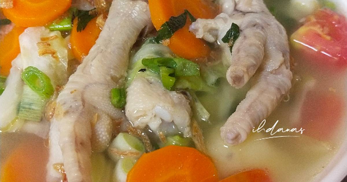 Resep Sop Ceker Bumbu Pala Oleh Ihdanas Cookpad