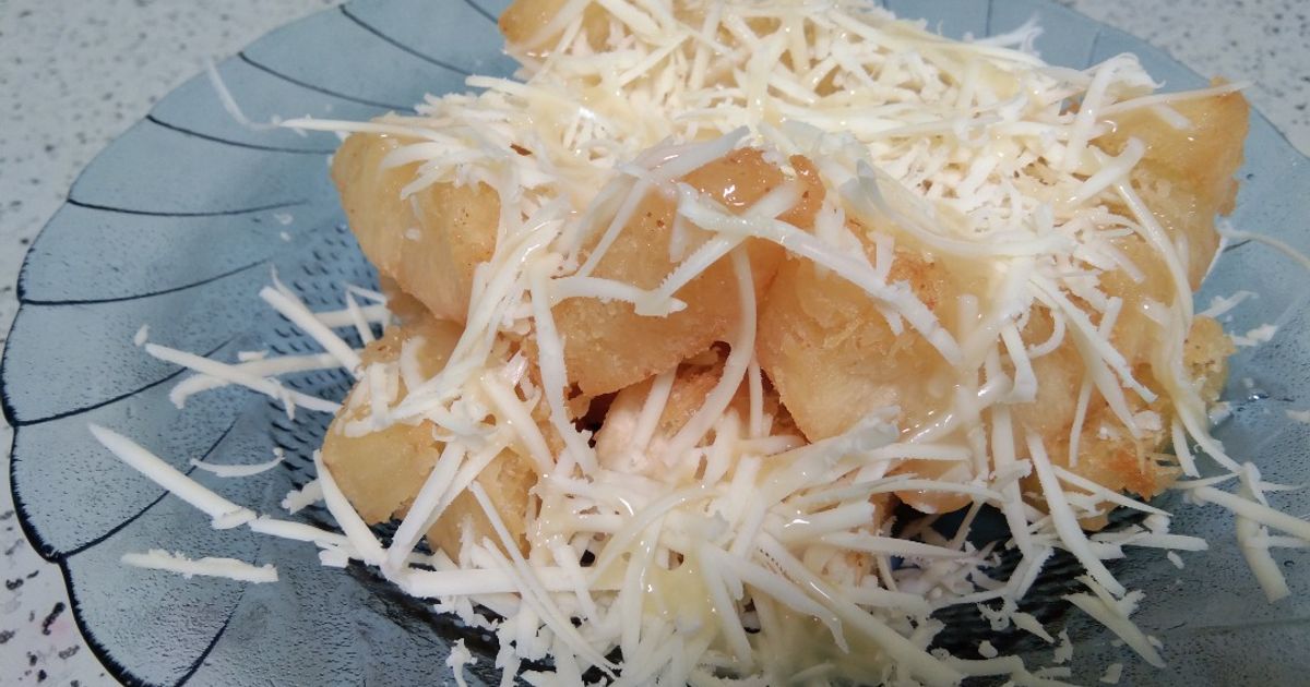 Resep Singkong Goreng Keju oleh Ayu Yumiena Zahiyyah Az-Zahidah - Cookpad