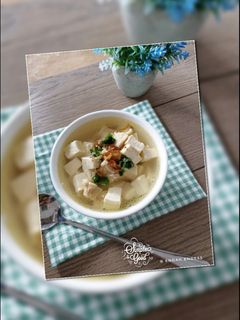 Resep Sup Tahu Ala Hokben (Clear Soup Tahu) oleh Elmi Kitchen_354 - Cookpad