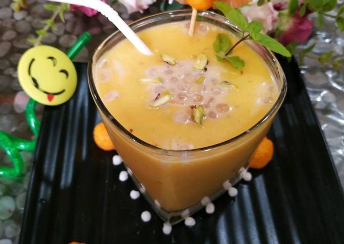 Sago Mango Shake Recipe by reemamakhija - Cookpad