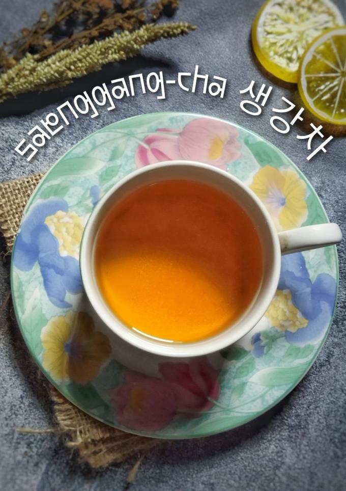 Resep Korean Ginger Tea | Saenggang-cha 생강차 🇰🇷 oleh Farhah - Cookpad