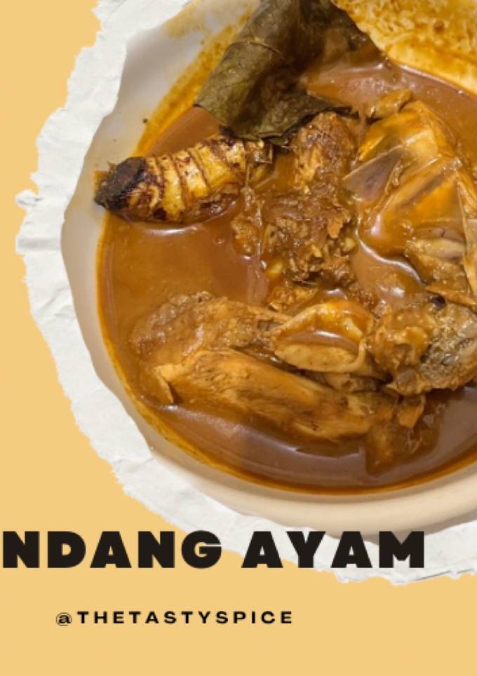 Resep 38. Rendang Ayam (bumbu racik) oleh Drupad - Cookpad