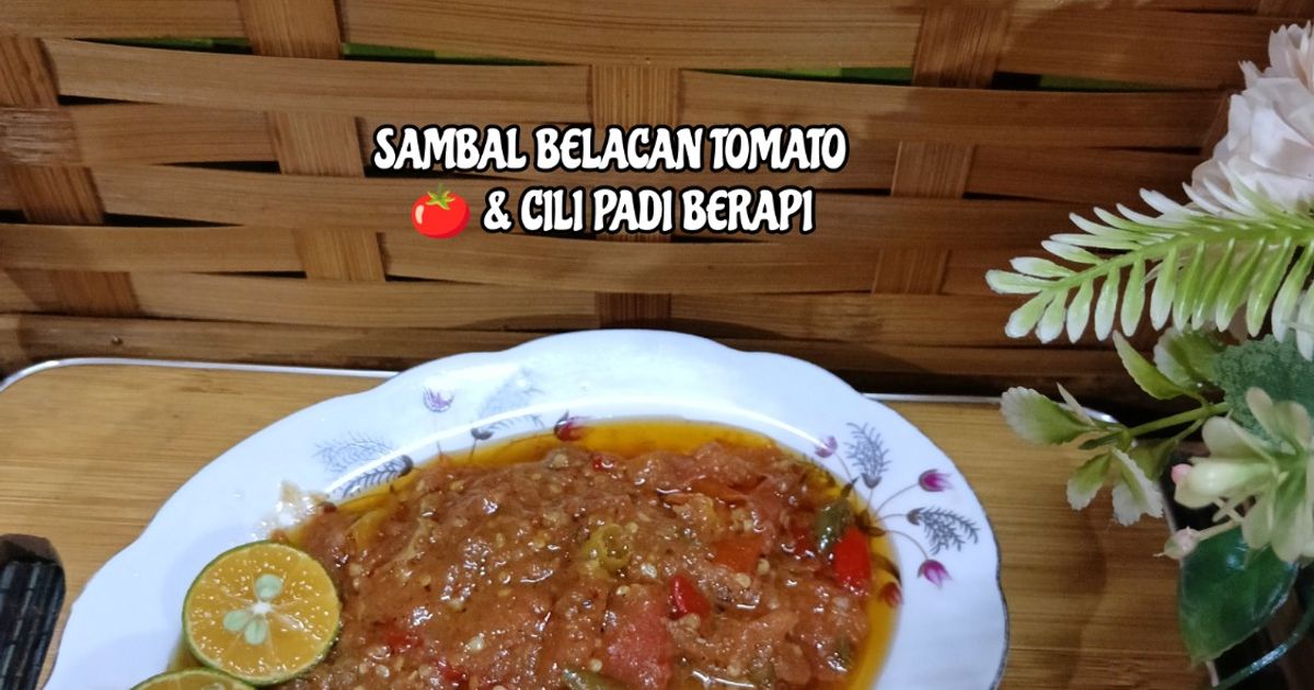 Resipi 20:11:25 Sambal Belacan Tomato & Cili Padi Berapi oleh Hani ...