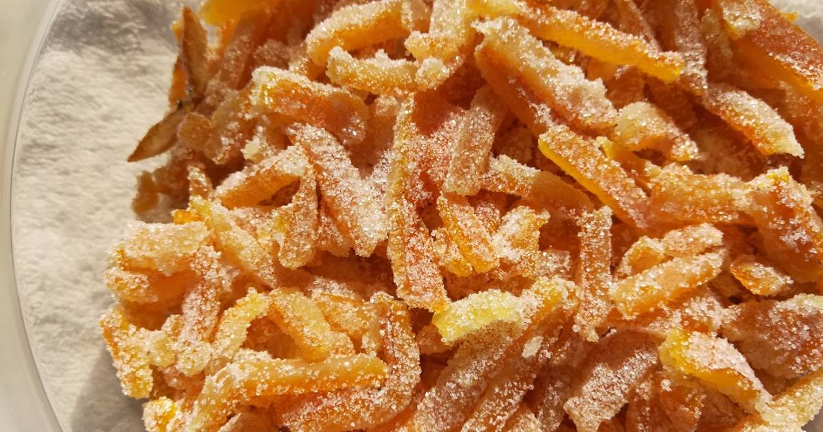 Cáscara de naranjas azucaradas Receta de Vivi Young 🇦🇷- Cookpad