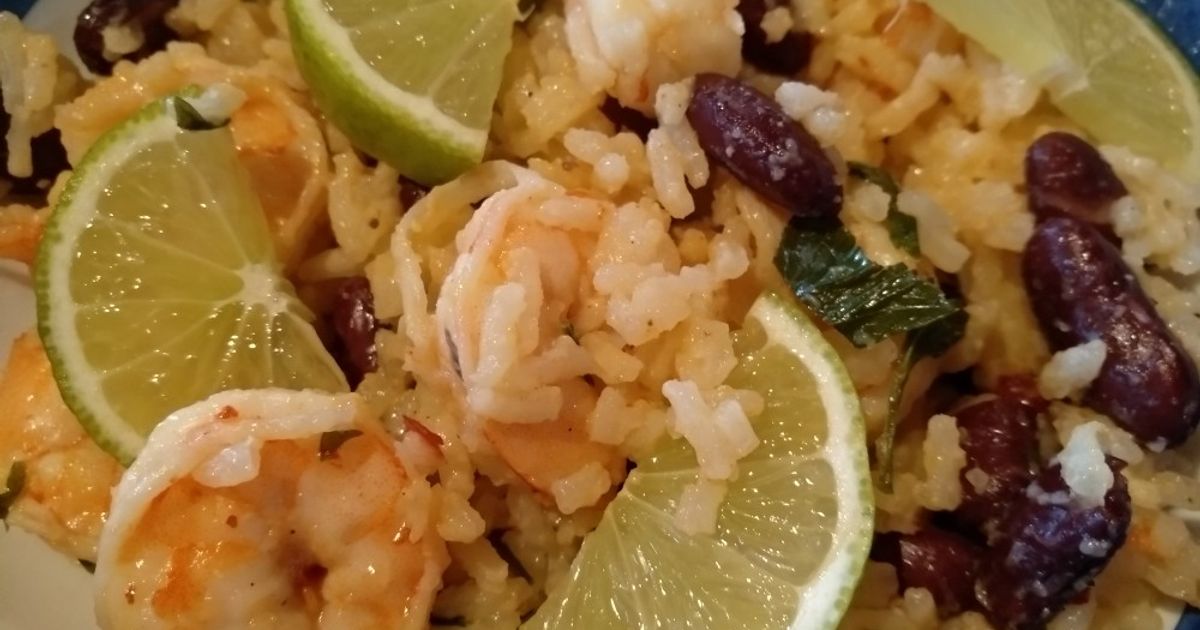 ρύζι Jasmine με γαρίδες και κόκκινα φασόλια Συνταγή από τον/την Anna ...
