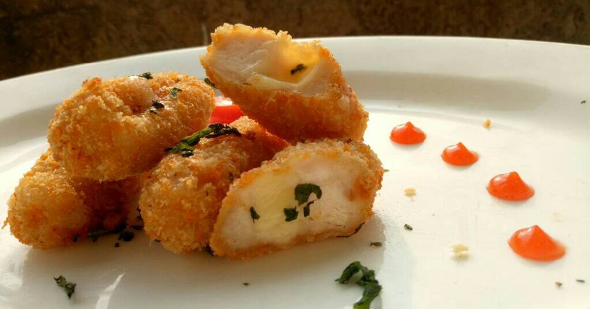 Resep Chicken nugget mozzarella oleh Tia Amelia Agustin - Cookpad