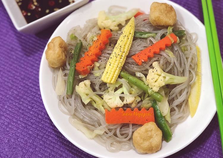 Cách Làm Món Miến xào rau củ (chay) của Hannah’s Kitchen - Cookpad