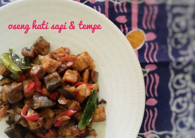 Resep Oseng Hati Sapi dan Tempe oleh Indah Triwiartuti - Cookpad