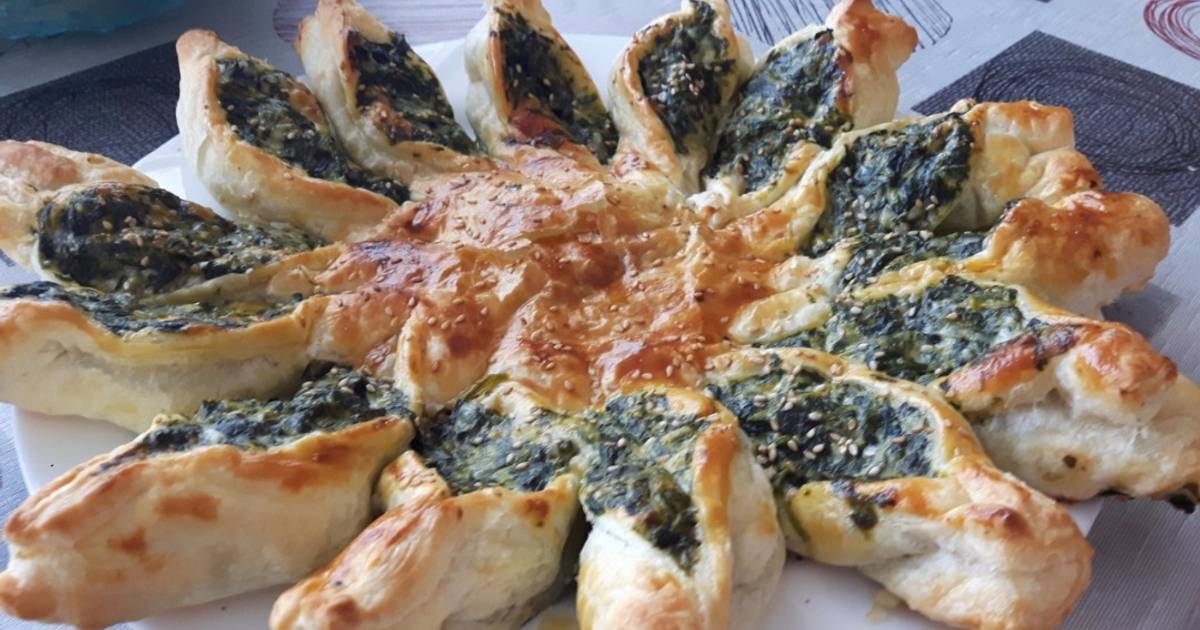 Sol De Hojaldre De Espinacas Y Queso Receta De Cocina La Pelirroja