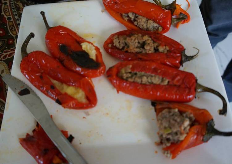 Chile rojo relleno de soja texturizada a lo ranchero el gera Receta de ...