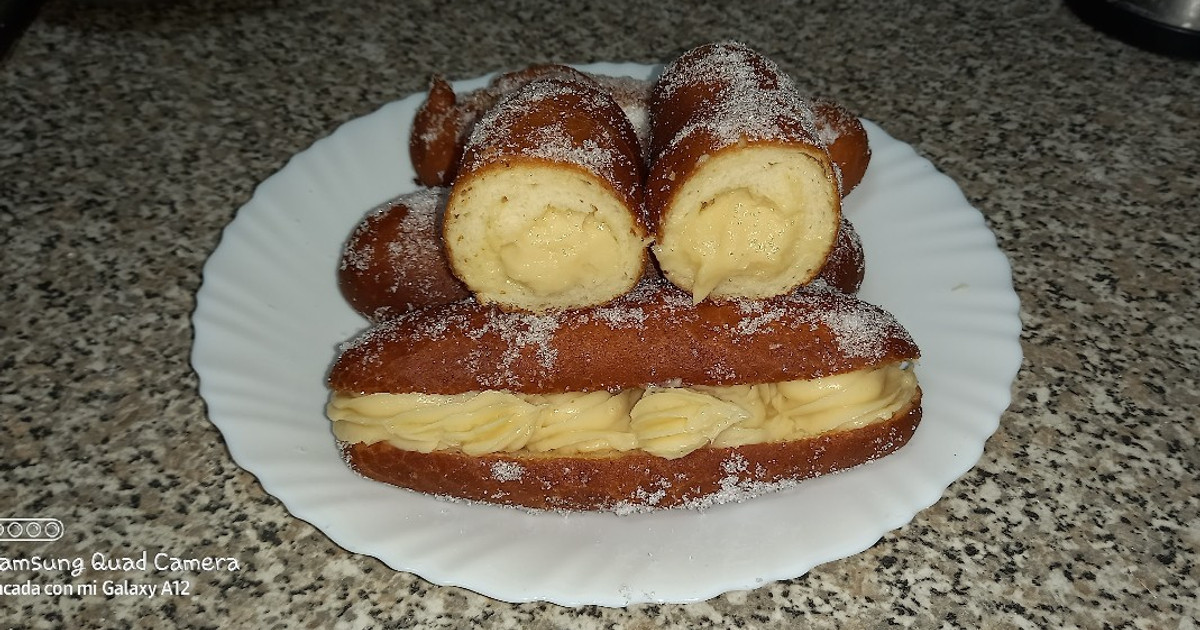 Xuxos O Pepitos De Crema Sin Gluten Receta de Antonio