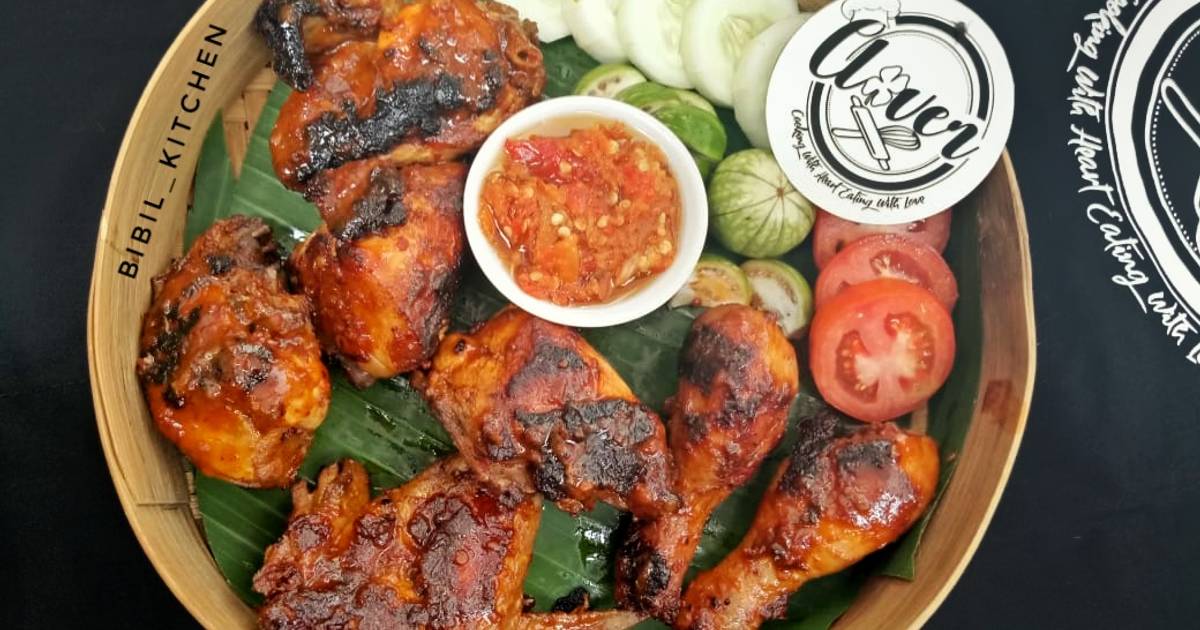 Resep Ayam Bakar Bumbu Rujak And Sambal Korek Oleh Bibil Kitchen Cookpad
