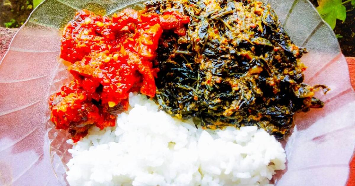 Resep Set Menu (rendang daun singkong + balado ati ampela) oleh Annisa ...