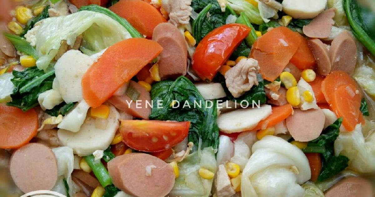 118 resep capcay bakso ayam sosis enak dan mudah - Cookpad