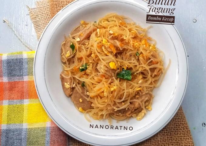 Resep Bihun Jagung Bumbu Kecap oleh NanoRatno - Cookpad